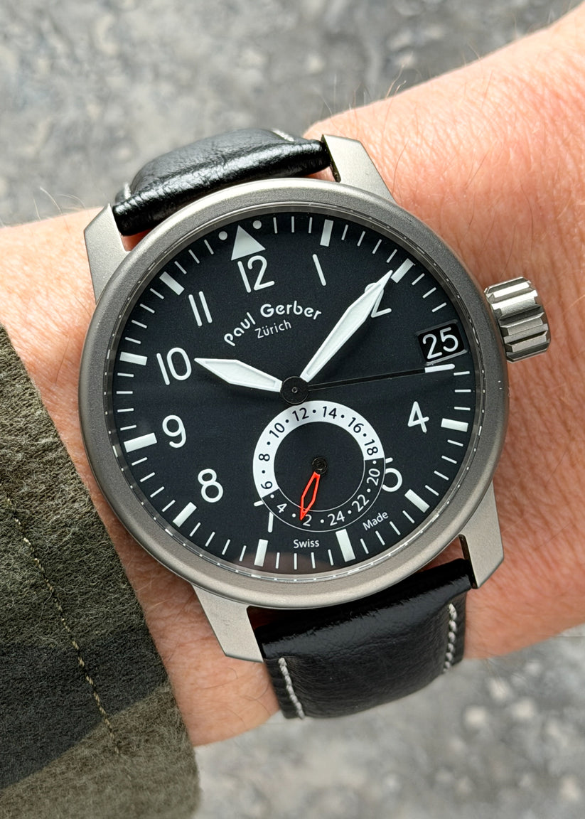 Paul Gerber Model 42 Pilot Dual Time - Serial #287 (Pre-Owned ...